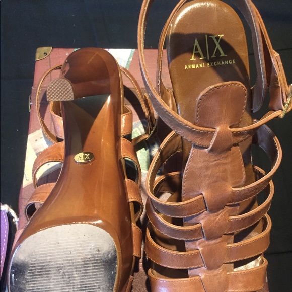 A/X Armani Exchange | Shoes | Ax Armani Exchange Platform Sandals ...